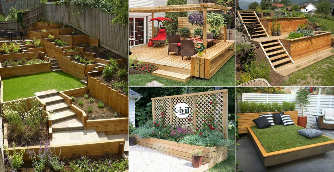 30 Ideas For Using Wood To Decorate Your Garden Make It Beautiful To ...
