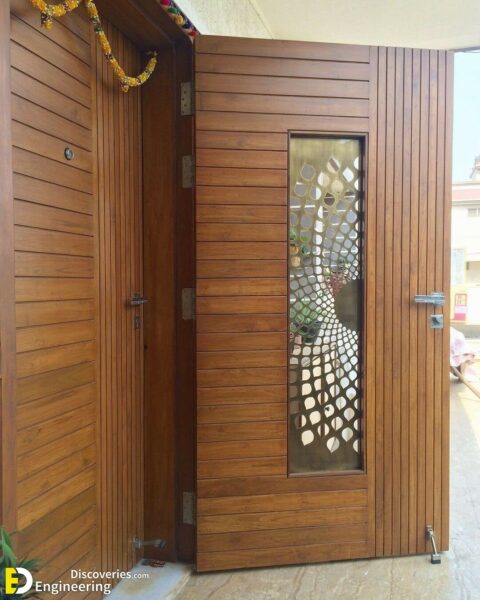 Top 35 Modern And Beautiful Wooden Main Door Design Ideas - Engineering ...